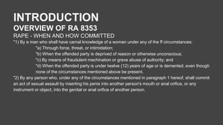 Power point anti rape law | PPTX