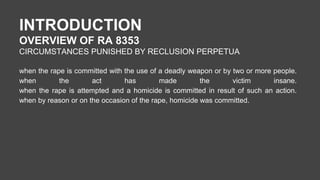 Power point anti rape law | PPTX