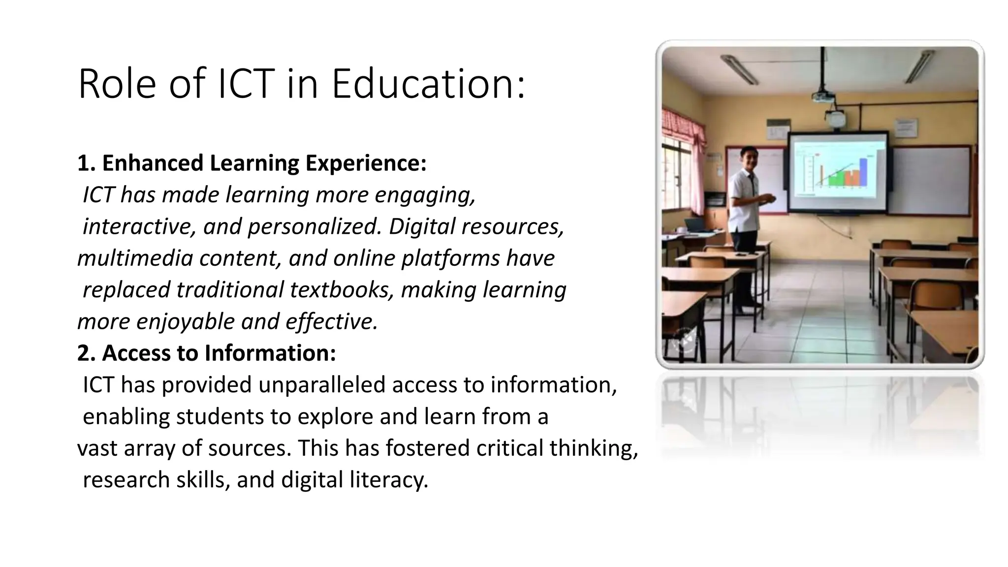 Role of ICT in 21st Century Education and it's challenges | PPTX | Education industry | Industries