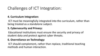Role of ICT in 21st Century Education and it's challenges | PPTX ...