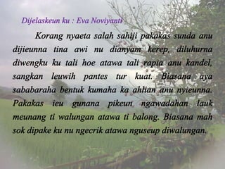 Pakakas Sunda | PPTX