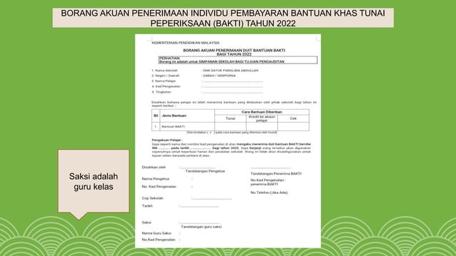 Contoh format pembentangan Kerja Kursus. | PPTX