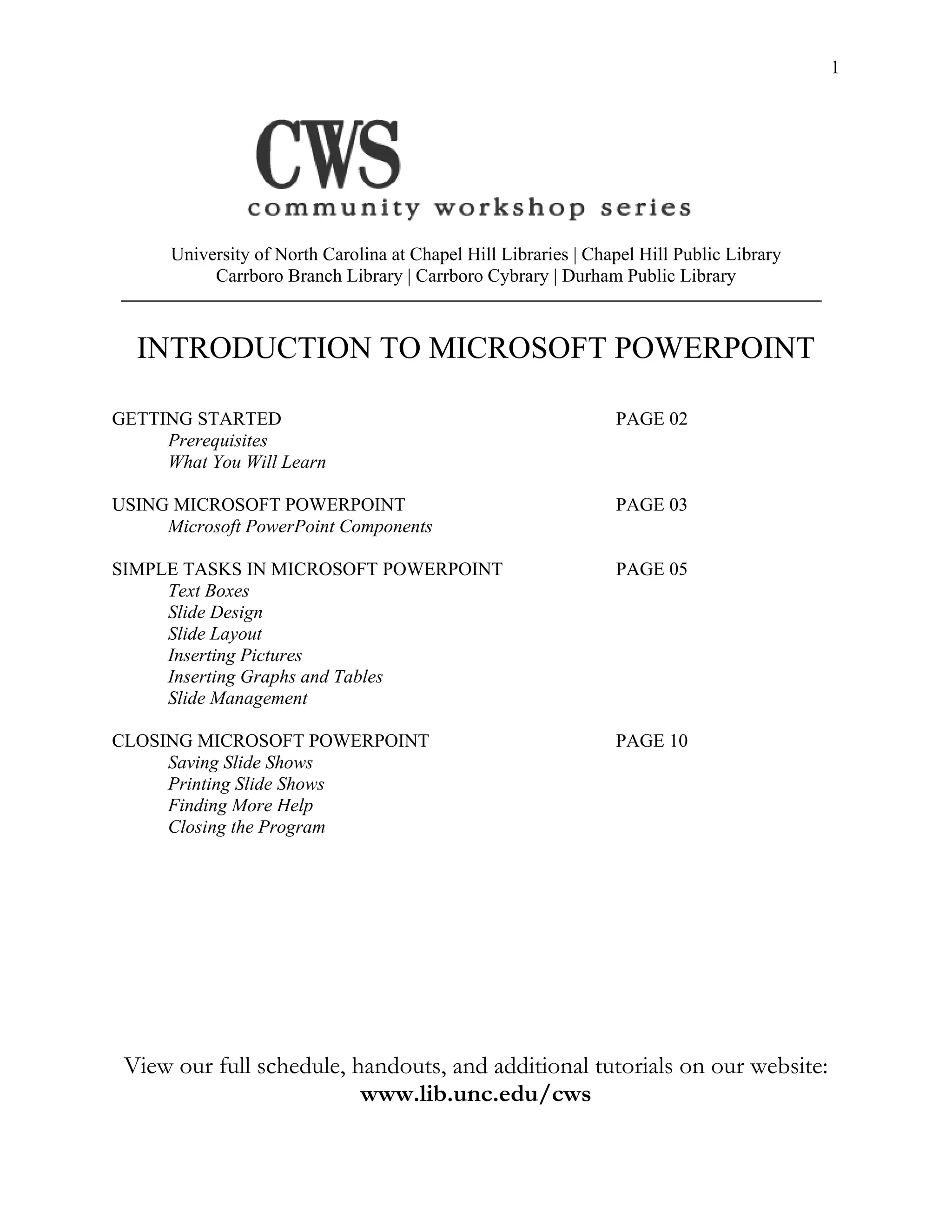 Powerpoint basics | PDF