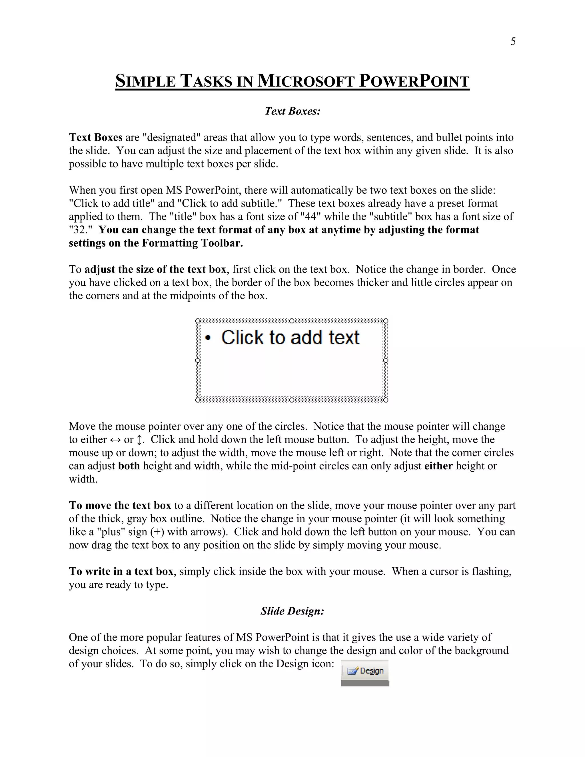 Powerpoint basics | PDF