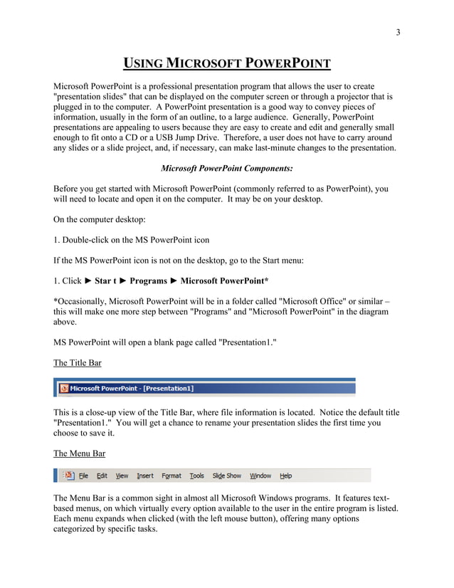 Powerpoint basics | PDF | Operating Systems | Computer Software and ...