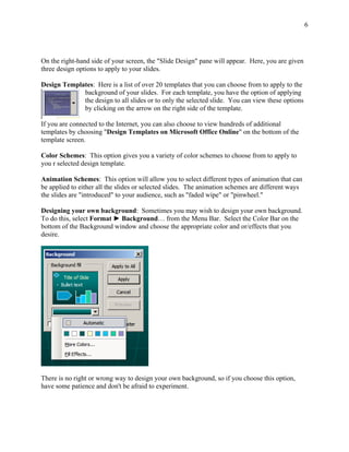 Powerpoint basics | PDF