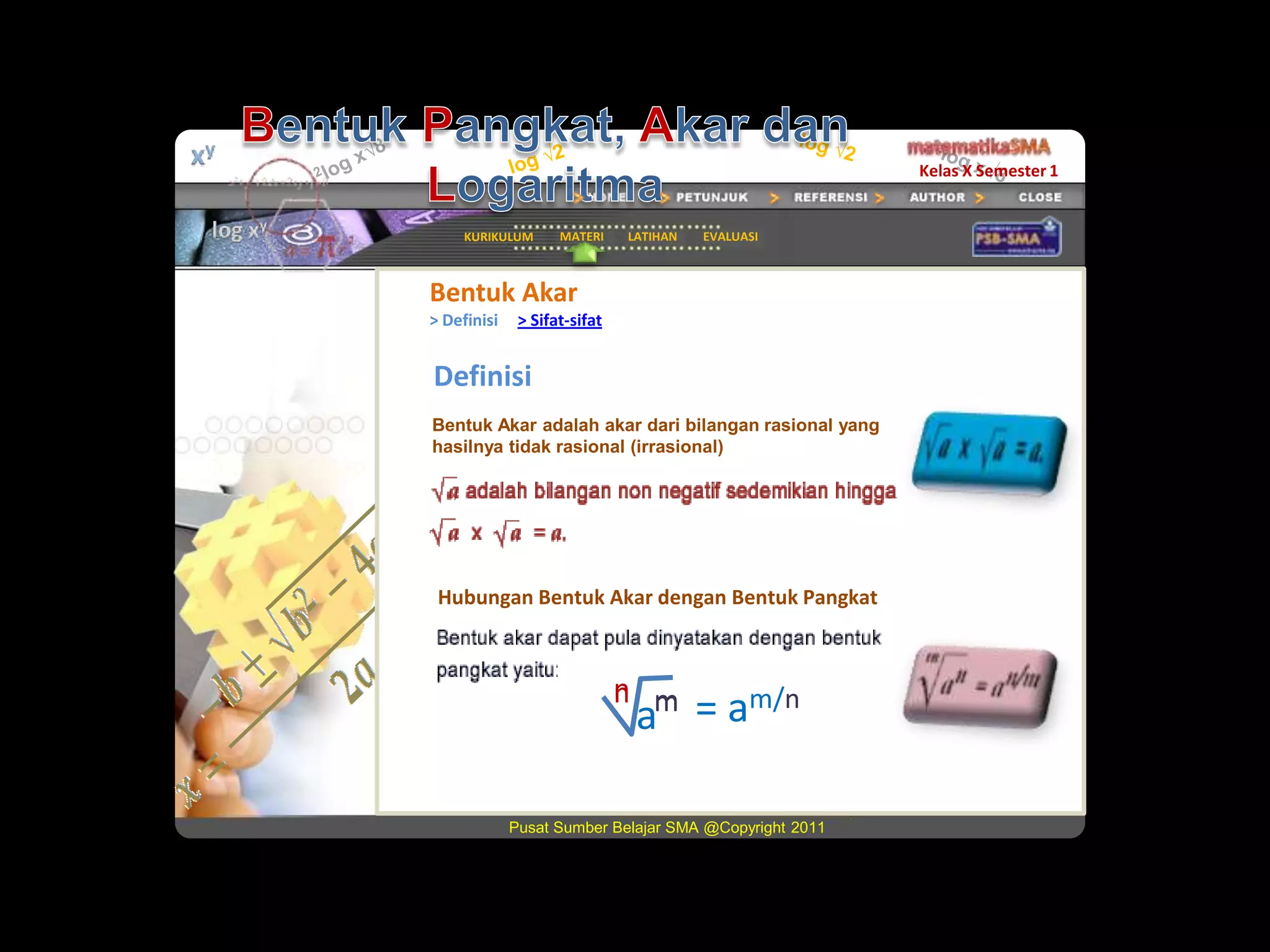 Power point bentuk pangkat akar logaritma | PPTX