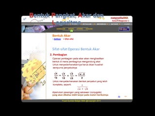 Power point bentuk pangkat akar logaritma | PPTX