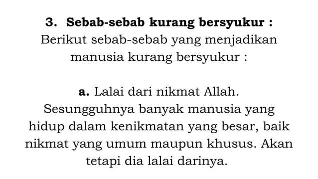 power point BIMBINGAN KLASIKAL Tentang dasyatnya bersyukurpptx | PPTX