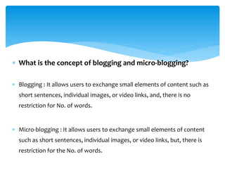 Powerpoint blogging and microblogging | PPTX