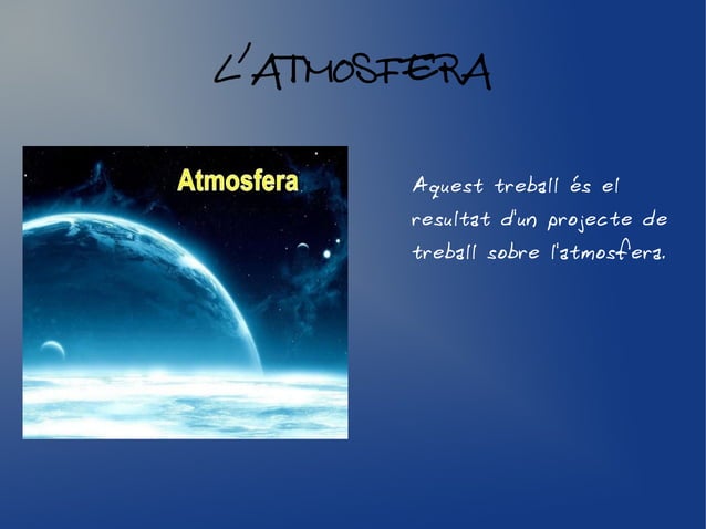 L'atmosfera | PPT