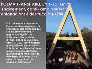 Obres de Joan Brossa | PPTX