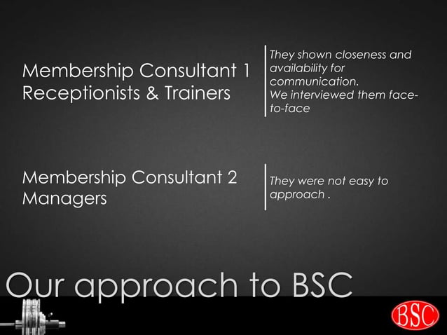 Boston Sports Club project | PPTX