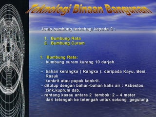bumbung teknologi binaan bangunan 1 | PPT