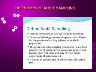 Cahpter 2 Audit Sampling | PPT