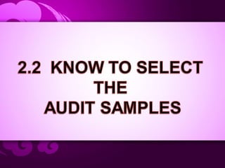 Cahpter 2 Audit Sampling | PPT