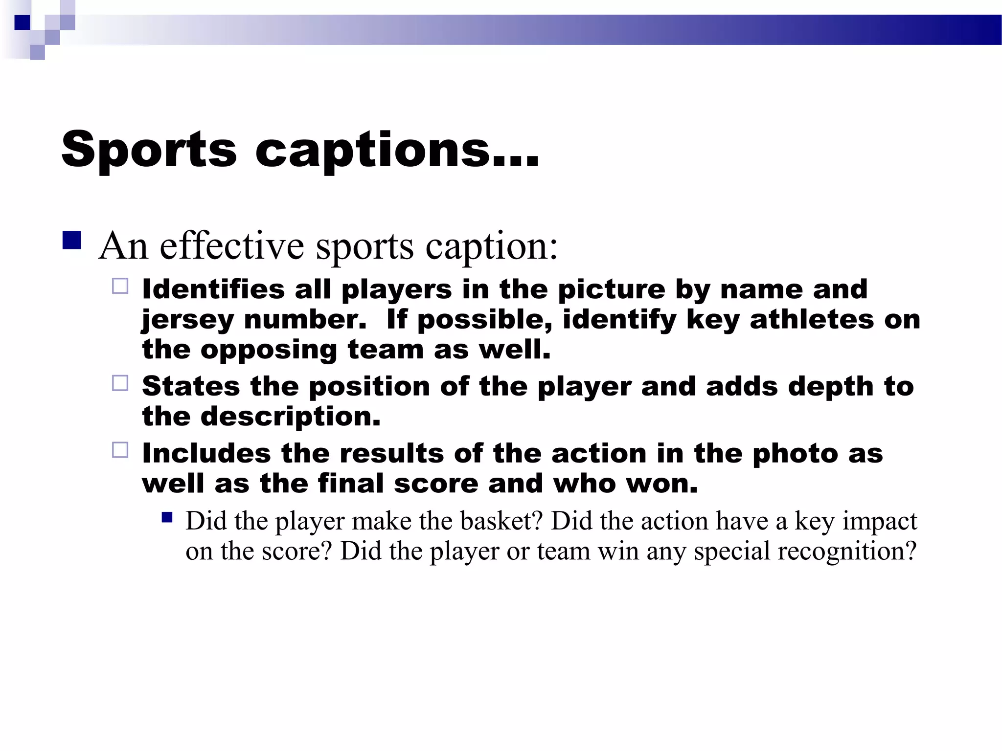 Teaching caption text | PPT