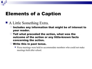 Teaching caption text | PPT