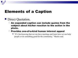 Teaching caption text | PPT