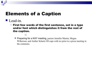 Teaching caption text | PPT