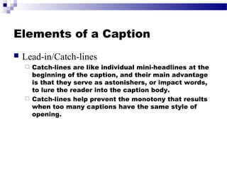 Teaching caption text | PPT