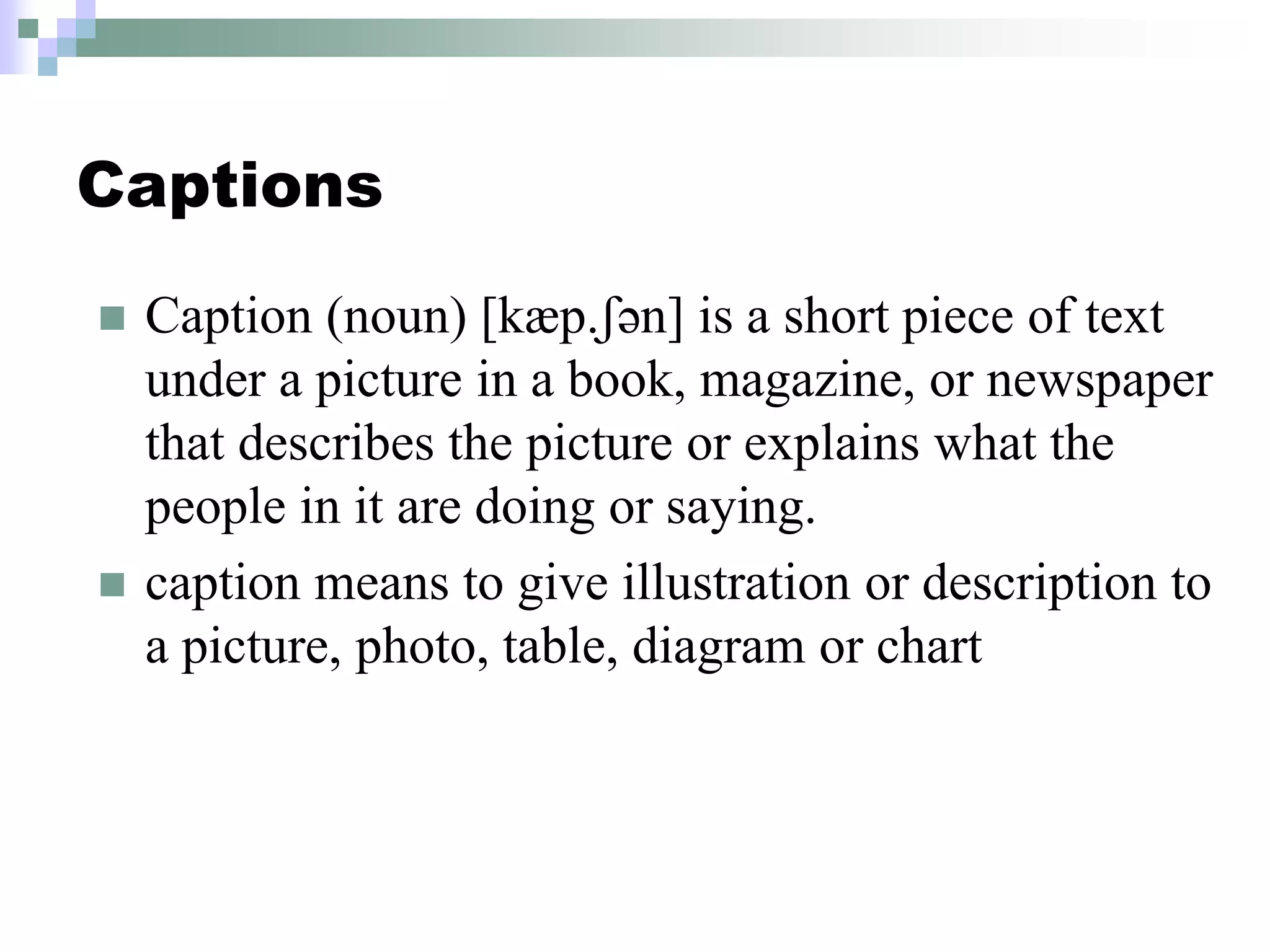 Powerpoint caption | PPTX
