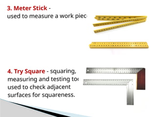 POWERPOINT Carpentry tools and equipements | PPTX