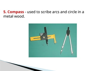 POWERPOINT Carpentry tools and equipements | PPTX
