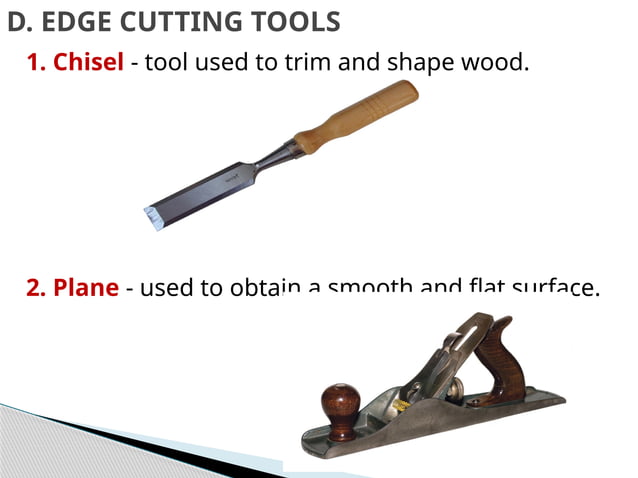 POWERPOINT Carpentry tools and equipements | PPTX