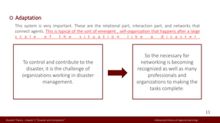 Disaster Theory : chapter 5 “Disaster and Complexity” by David Etkin | PPTX