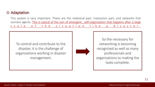 Disaster Theory : chapter 5 “Disaster and Complexity” by David Etkin | PPTX
