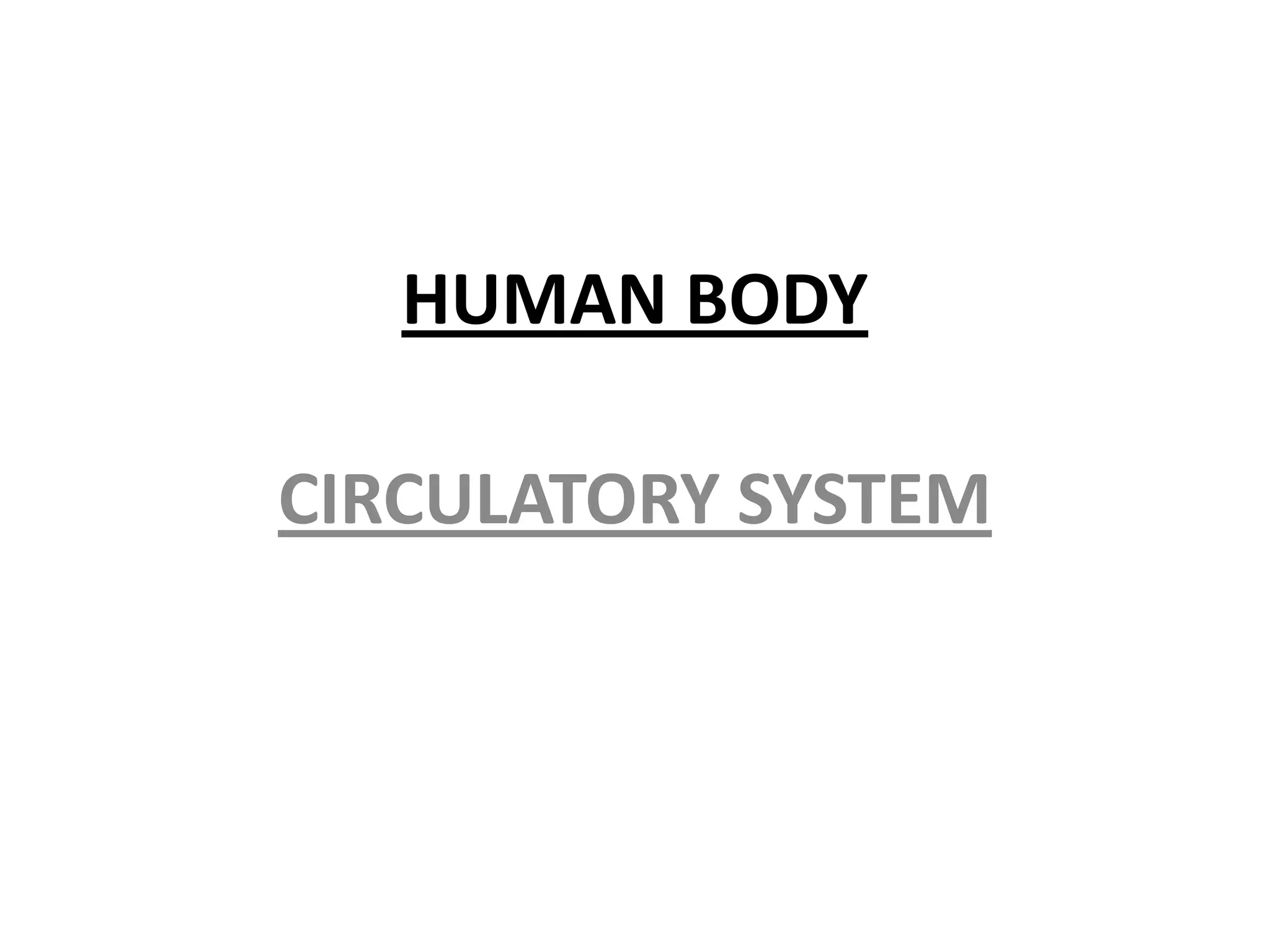 Powerpoint circulatory system core | PPTX