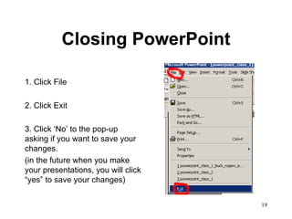 Powerpoint class 1 | PPT