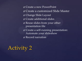 Powerpoint class activity | PPTX