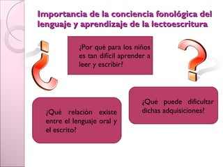 Power point conciencia fonológica | PPT