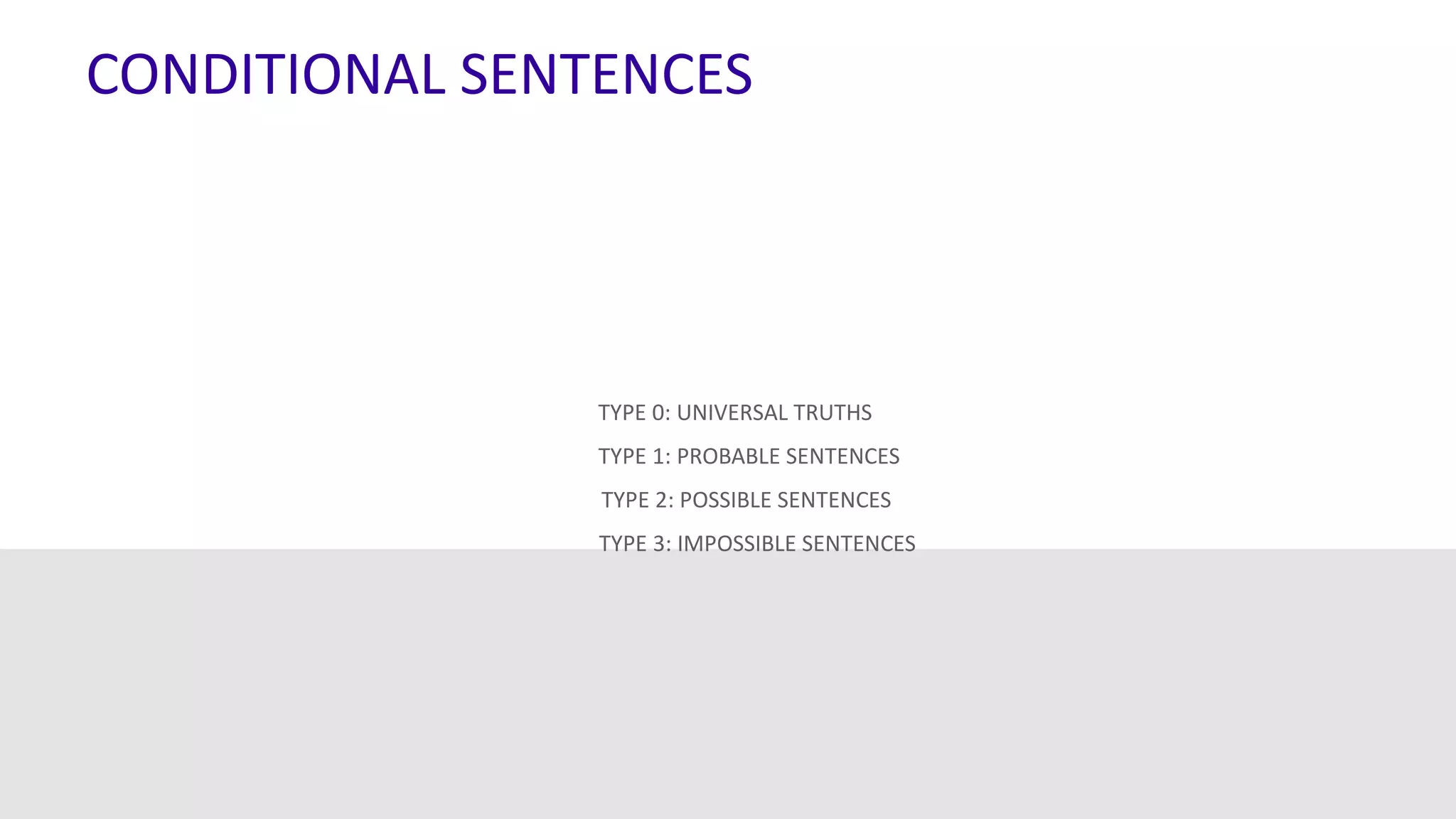 Powerpoint conditional sentences | PPT | Programming Languages | Computing