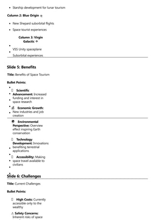 PowerPoint Content Structure - Space Tourism Paper.pptx