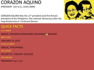Power point cory aquino | PPTX