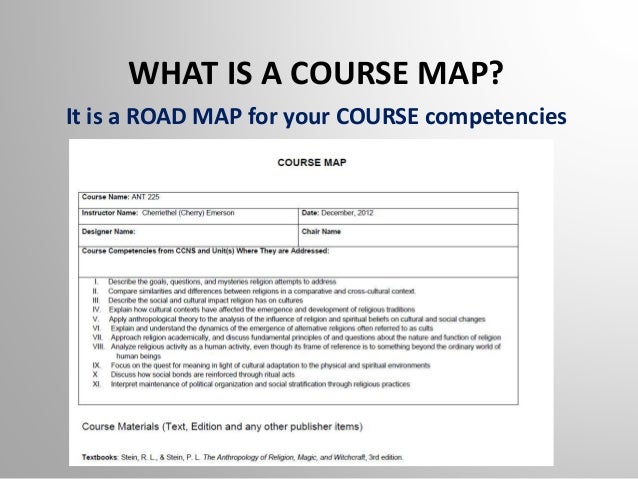Introduction to Course Mapping