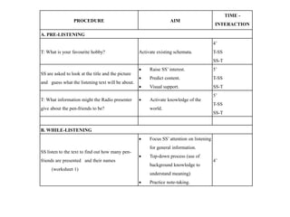 Criteria for the listening text | PPT