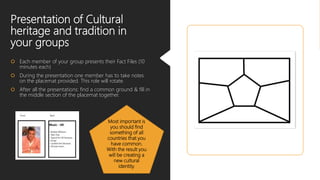 Powerpoint cultural heritage and traditions | PPTX