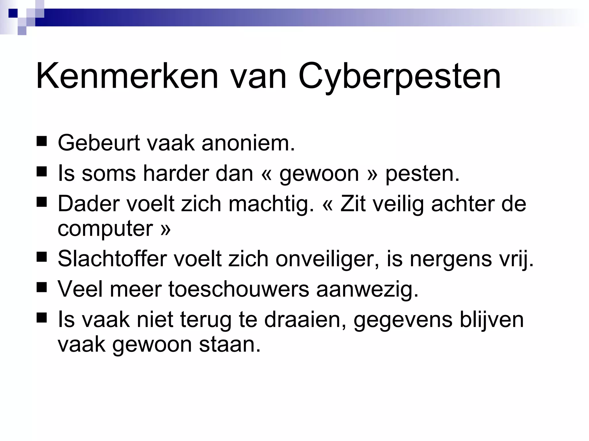 Powerpoint Cyberpesten | PPT