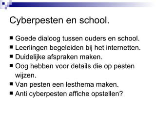 Powerpoint Cyberpesten | PPT
