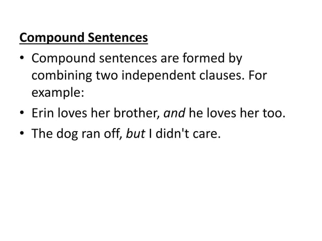 writing compound-complex sentences | PPTX