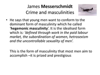 CRIME & MASCULINITIES powerpoint | PPT