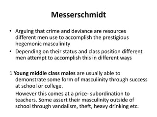 CRIME & MASCULINITIES powerpoint | PPT