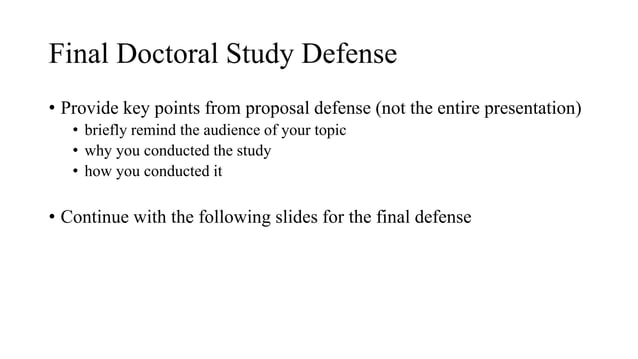 Defense Preparation | PPTX
