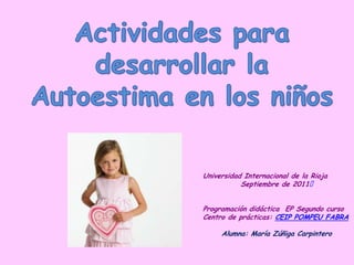 Power point de la autoestima | PPTX