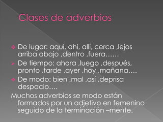 Power point del adverbio | PPTX