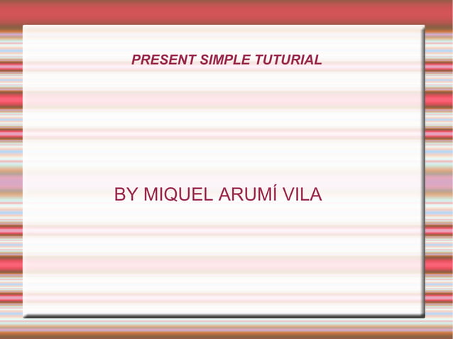 Power point del present simple | ODP